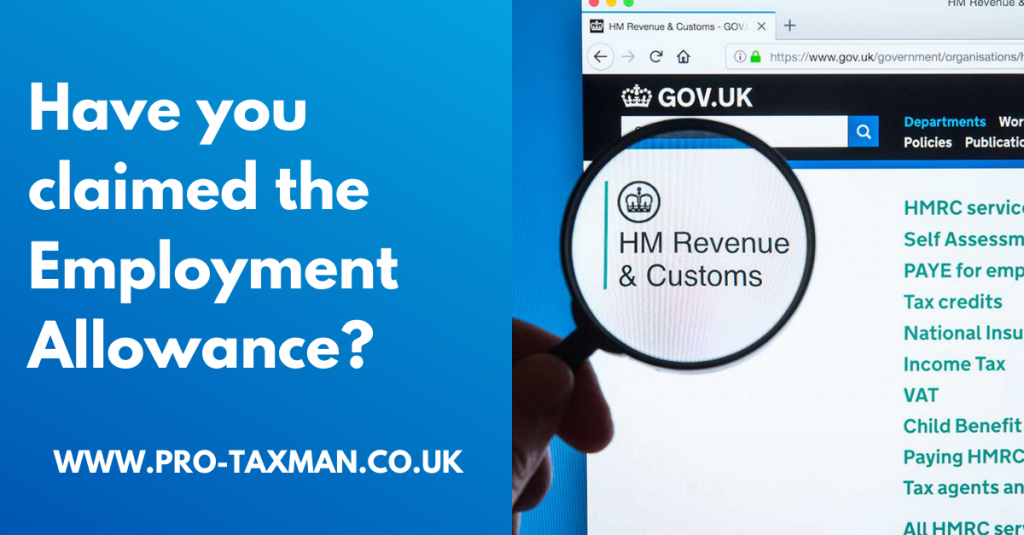 Have you claimed the Employment Allowance? - Pro - Taxman