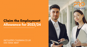 Claim the Employment Allowance for 2023/24 - Pro - Taxman