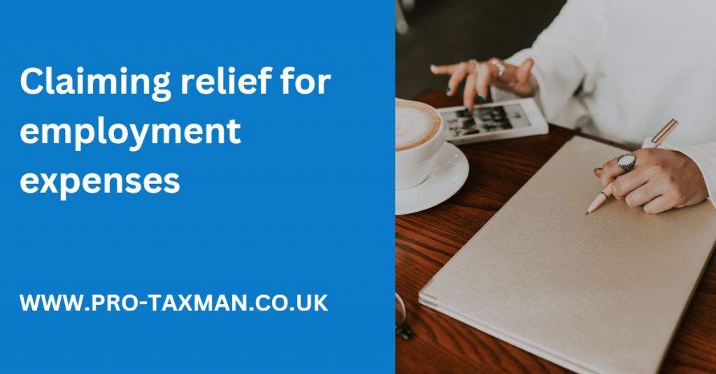 Claiming relief for employment expenses - Pro - Taxman